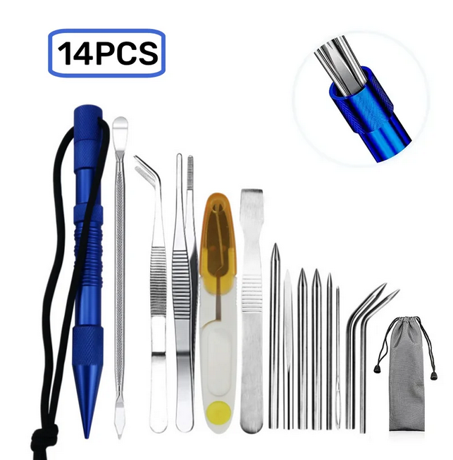 Paracord 14 Pce Fid set Lashing needles – Paracord New Zealand