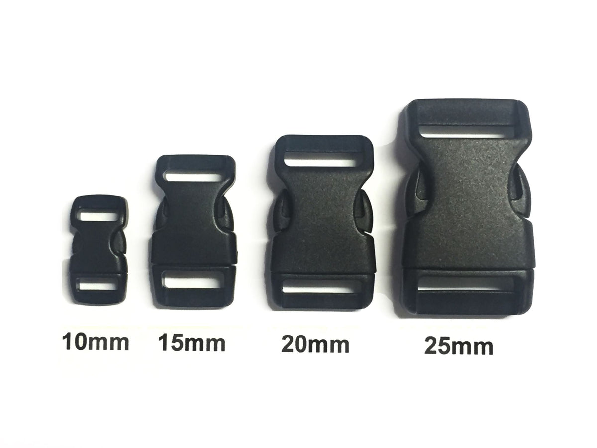 Paracord Buckles 15mm BLACK x 10 Pieces – Paracord New Zealand