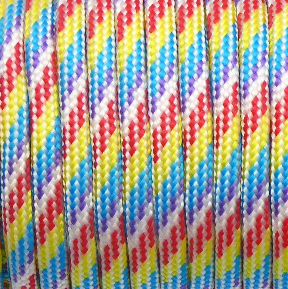 Paracord Rope 30m /100ft Rainbow candy 4mm – Paracord New Zealand